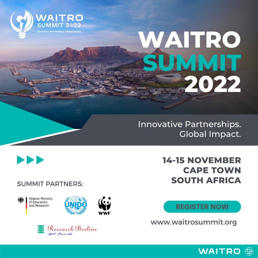 วว. เข้าร่วมการประชุม WAITRO Summit 2022 / General Assembly ณ เมืองเคปทาวน์ ประเทศแอฟริกาใต้ ...